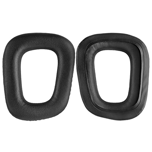 Geekria QuickFit Replacement Ear Pads for Logitech G35, G930, G430, F450 Headphones Ear Cushions, Headset Earpads, Ear Cups Cover Repair Parts (Black)