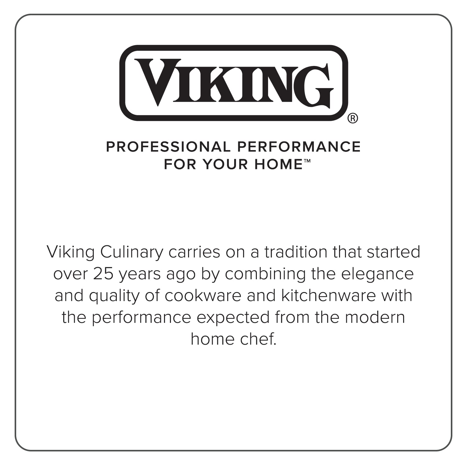 Viking Culinary Professional 5-Ply Stainless Steel Nonstick Fry Pan, 8 Inch, Ergonomic Stay-Cool Handle, Dishwasher, Oven Safe, Works on All Cooktops including Induction