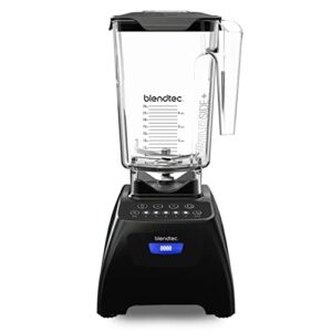 blendtec classic 575 blender - wildside+ jar (90 oz) - professional-grade power - self-cleaning - 4 pre-programmed cycles - 5-speeds - black