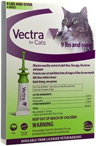 vectra feline (green) - 9+ lbs - 6 count