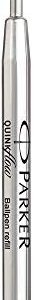 Parker QuinkFlow Ink Refill for Ballpoint Pens, Fine Point, Black Pack of 6 Refills (1782467)