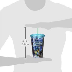 Vandor Marvel Guardians of the Galaxy 18 oz Acrylic Travel Cup with Lid and Straw, Multicolor