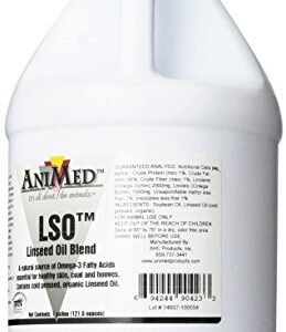 AniMed Lso Linseed Oil Blend for Horses, 1-Gallon