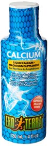 exo terra exo terra calcium liquid, calcium,magnesium supplement, 120 ml