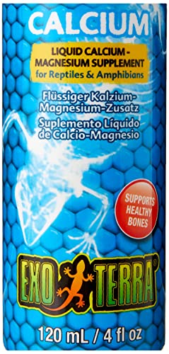 Exo Terra Exo Terra Calcium Liquid, Calcium,Magnesium Supplement, 120 ml