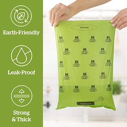 Pogi’s Dog Poop Bags - 500 Doggie Poop Bags for Yards - Leak-Proof Dog Waste Bags - Ultra Thick, Extra Large, Scented Poop Bags for Dogs & Cats (Single Large Roll)