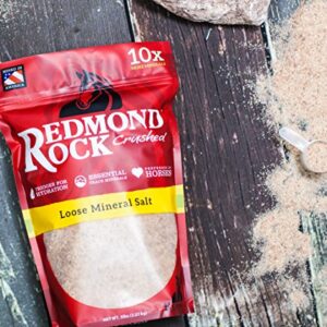 REDMOND Rock Crushed Loose Mineral Salt Electrolyte Supplement for Horses (5 LBS)