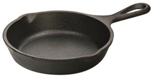 lodge heat treated miniature skillet, cast iron, 5", black