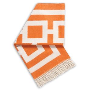 jonathan adler richard nixon throw, orange/natural