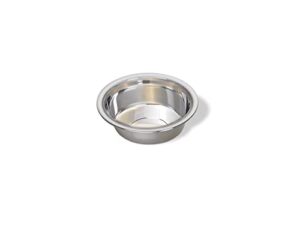 van ness pets lightweight stainless steel cat bowl, 8 oz food and water dish, natural