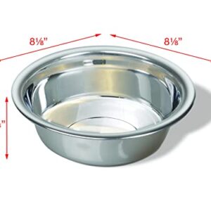 Van Ness 64-Ounce Lightweight Dish, Large, Stainless Steel