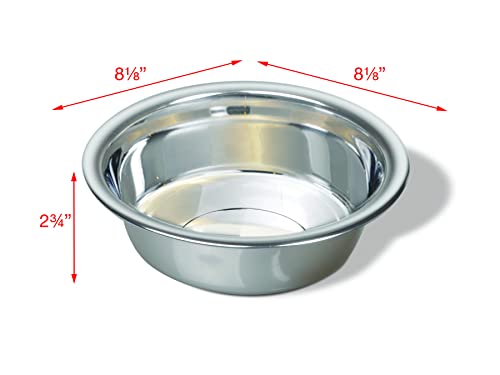 Van Ness 64-Ounce Lightweight Dish, Large, Stainless Steel