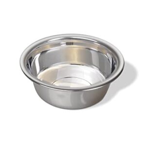 Van Ness Pets Medium Lightweight Stainless Steel Dog Bowl, 32 OZ Food And Water Dish, Natural