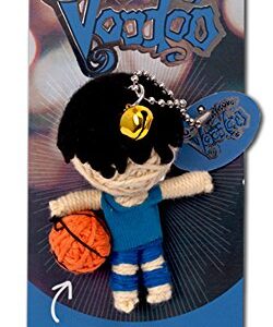 Watchover Voodoo - String Voodoo Doll Keychain – Novelty Voodoo Doll for Bag, Luggage or Car Mirror - Baller Voodoo Keychain, 5 inches