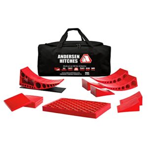 andersen hitches | rv and trailer accessories | ultimate trailer gear set | 13-piece convenient travel trailer kit | trailer jack block bag | 3600