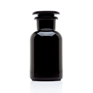 infinity jars 250 ml black ultraviolet all glass refillable empty apothecary jar