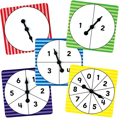 Teacher Created Resources Number Spinners, Set of 5 (20637)