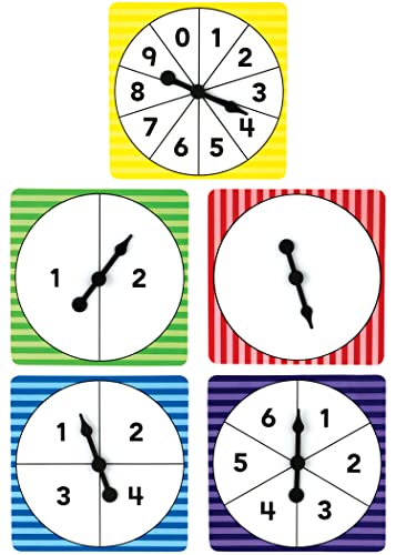 Teacher Created Resources Number Spinners, Set of 5 (20637)