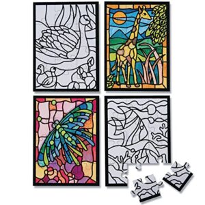 mini velvet art puzzles (pack of 24)