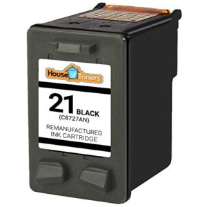 Houseoftoners Remanufactured Ink Cartridge Replacement for HP 21 & 22 for Officejet 4310, 4315, J3625, J3635, Deskjet 3915, 3930, D1420, D1455, F2224, F2240 Printers (1 Black & 1 Color, 2-Pack)