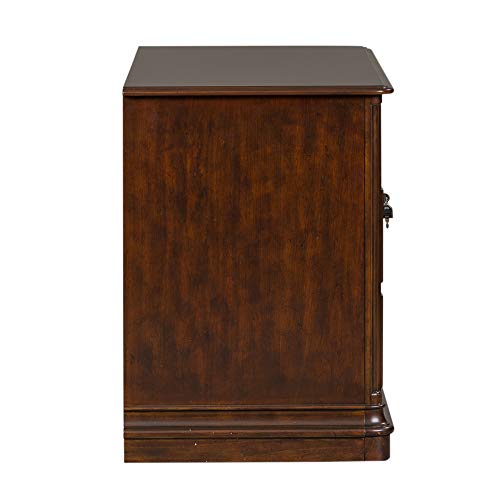 Liberty Furniture Industries Brayton Manor Jr Executive Media Lateral File, W46 x D22 x H31, Dark Brown