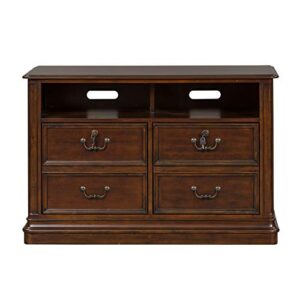 Liberty Furniture Industries Brayton Manor Jr Executive Media Lateral File, W46 x D22 x H31, Dark Brown