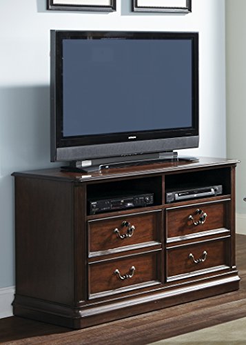 Liberty Furniture Industries Brayton Manor Jr Executive Media Lateral File, W46 x D22 x H31, Dark Brown