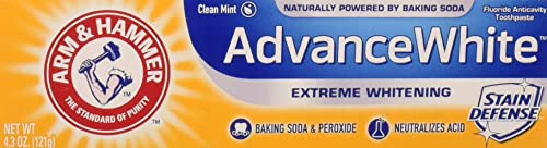 ARM & HAMMER Advance White Toothpaste, Clean Mint, Extreme Whitening 4.3 oz ( Pack of 6)