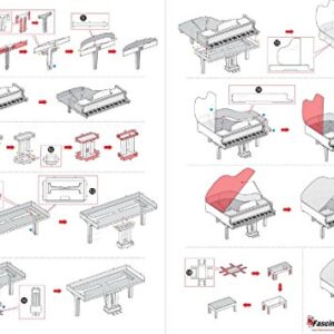 Metal Earth Grand Piano 3D Metal Model Kit Fascinations