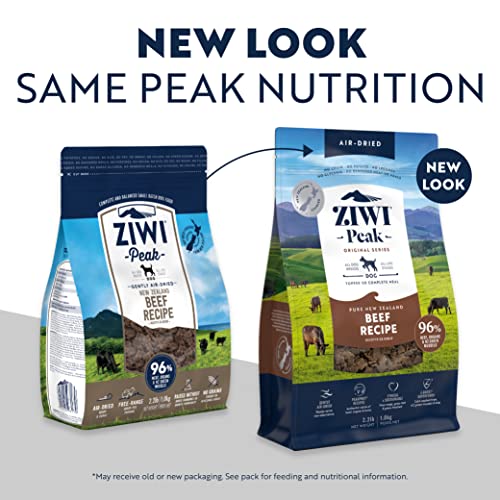 ZIWI Peak Air-Dried Dog Food – All Natural, High Protein, Grain Free and Limited Ingredient with Superfoods (Beef, 1.0 lb)