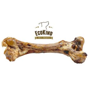 ecokind dog bone giant femur bone for dogs | 1 bone | long lasting mammoth dog bones for aggressive chewers, rawhide free healthy dog treat, large bones, digestible dog chews & usda certified