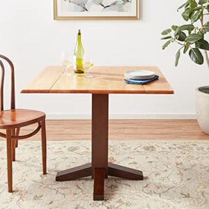 International Concepts Square Dual Drop Leaf Dining Table, 36", Cinnamon/Espresso