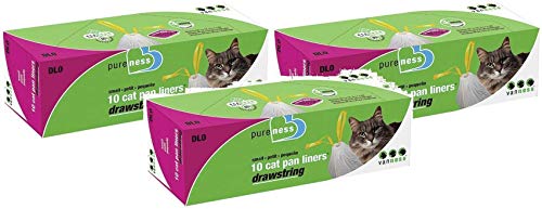 (3 Pack) Cat Pan Liners (Small Size - 10 Ct. Per Pack - 30 Total Liners)