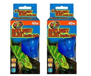 zoo med 2 pack daylight blue reptile bulb - 40 watts