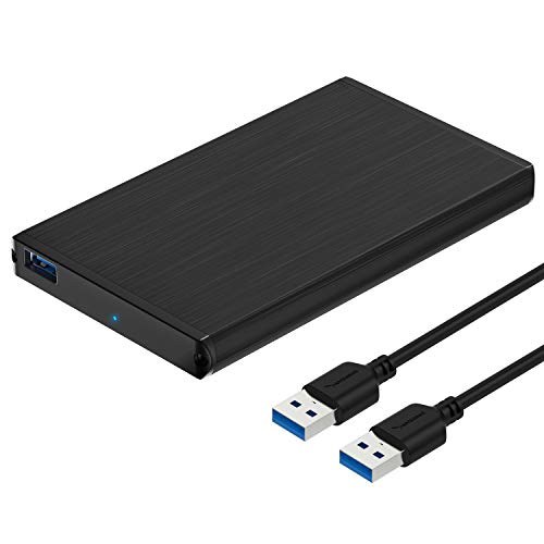 SABRENT Ultra Slim USB 3.0 to 2.5 Inch SATA External Aluminum Hard Drive Enclosure [Black] (EC-UK30)