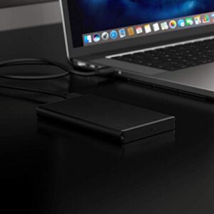 SABRENT Ultra Slim USB 3.0 to 2.5 Inch SATA External Aluminum Hard Drive Enclosure [Black] (EC-UK30)