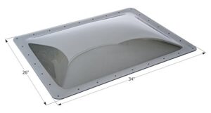 icon 12122 rv skylight, smoke