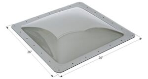 icon 12121 rv skylight sl2222-22" x 22" x 4", smoke