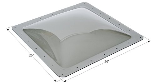 ICON 12121 RV Skylight SL2222-22" x 22" x 4", Smoke