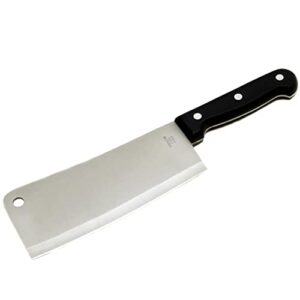 chef craft: select meat cleaver, 7 inch blade 12 inches in length, stainless steel/black