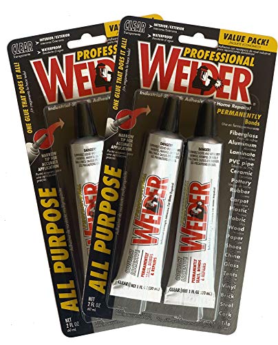 1 Oz Welder Professional Adhesive 730657 - (4-1oz tubes) 2 Packs