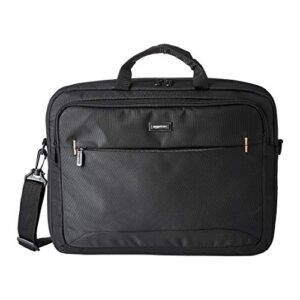 amazon basics 17.3-inch laptop case bag, fits dell, hp, asus, lenovo, macbook pro and more, black