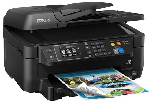 Epson Workforce WF-2660 All-in-One Wireless Color Printer with Scanner, Copier and Fax