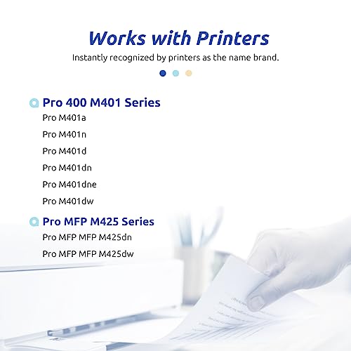 INK E-SALE Compatible 80A 05A Toner Cartridge Replacement for HP CF280A CE505A for HP LaserJet Pro 400 M401d M401dn M401n M401dw M425dn M425n M425d M425w M425dw P2055 P2055d P2055dn P2035 P2035n 2Pack