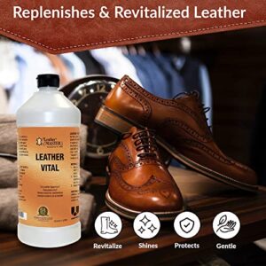 LEATHER MASTER LEATHER VITAL REVITALIZATION 1 Liter - Leather Vital Revitalization For Use on Leather Furniture, Car Interior, Apparel, Boots, Shoes, Bags, and more