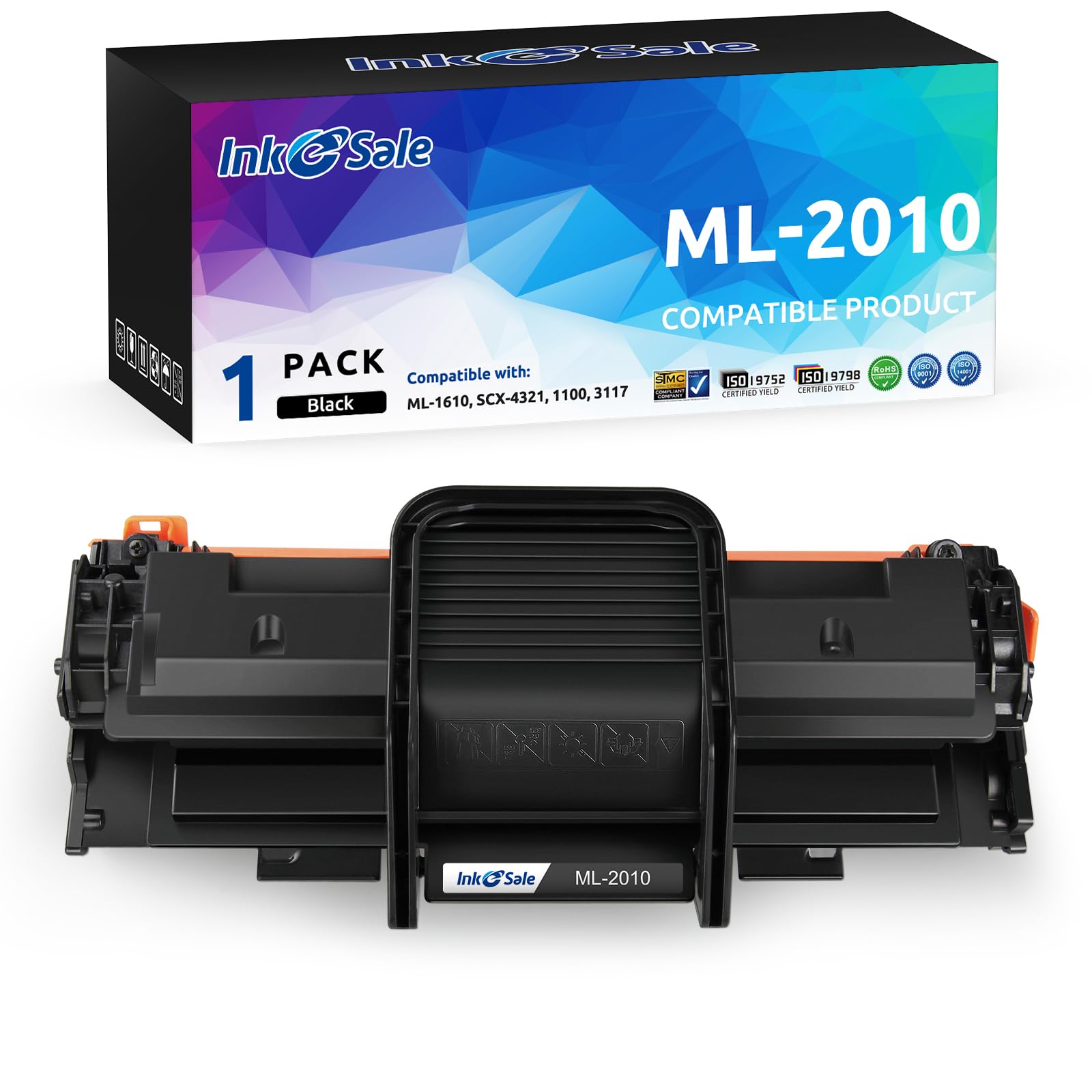 INK E-SALE Compatible ML-2010D3 Toner Cartridge Replacement for Samsung ML-2010 ML-1610 ML-2010D3 for use with Samsung ML-2010R MLT-D119S ML-2510 ML-2570 SCX-4321