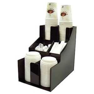 Winco 3 Tiers 2 Stacks Cup & Lid Organizer