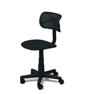 urban shop swivel mesh desk chair, black