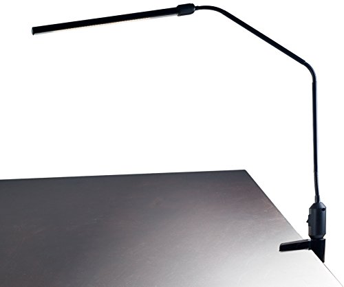 Lavish Home, Black 72-L092-B Contemporary Clamp LED Desk Lamp, (41"), 1.325 Inches x 3.325 inches x 41 inches