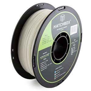 hatchbox pla 3d printer filament, dimensional accuracy +/- 0.03 mm, 1 kg spool, 1.75 mm, glow in the dark